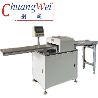 China PCB Depaneling Machine With High Speed Steel Blades And Conveyor Belt Line for sale