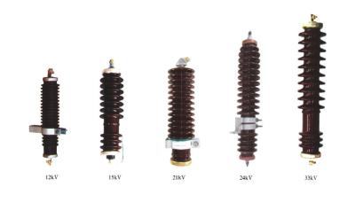 China Porcelain Housed lightning arrester with Gaps Nominal Discharge Current 10KA for sale