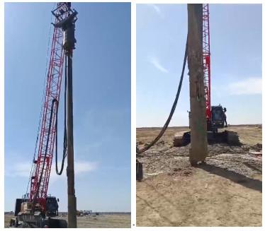 China DN325 Feeding Pipe Vibration Frequency of 45-55 Hz India Vibroflot Construction's Dependable Performance for sale
