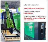 China 208 Lpm Oil Level Hydraulic Vibroflot Adjustable Vibration Frequency For Foundation Treatment Improvement for sale