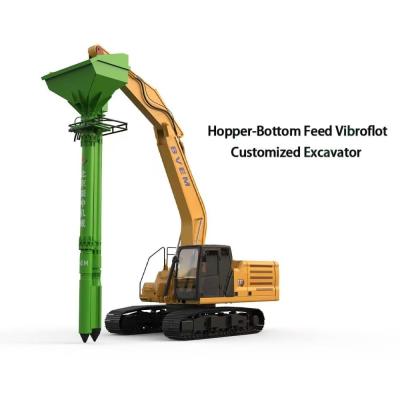 China BVEM 2600 r/min rotation speed Vibroflotation Device mounted to excavator sharing hydraulic power system for sale