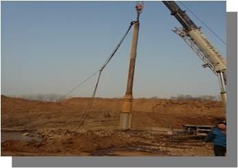 China Vibroflot Equipment 105kW Vibrator Power and 3445 Mm Length for Performance for sale