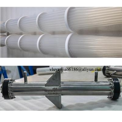 China Custom Robust PTFE Heat Exchanger 30 PSI With Heavy Duty CPVC Mounting Bracket for sale