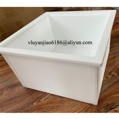China Rectangular PTFE Chemical Storage Tanks Double Sided Welding for sale