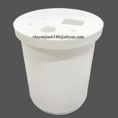 China Industrial Polytetrafluoroethylene PTFE Container With Non Stick Surface Chemical Resistant for sale