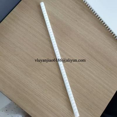 China Polytetrafluoroethylene PTFE Grooved Rod Anti Corrosive OEM Customized for sale