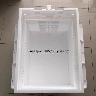 China CNC Machining PTFE Welding Tank Overflow Tank For Acid And Alkali Industry for sale