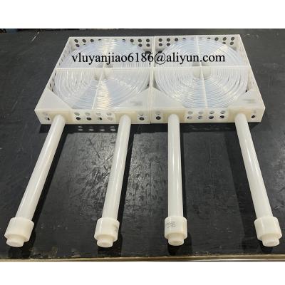 China PVDF Frame PTFE Heat Exchanger for heating solutions in chemical tank for sale