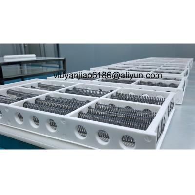 China Chemical Resistant PTFE Immersion Heaters with Low Watt Density Spiral Element for Semiconductor and Solar Industry Tanks for sale