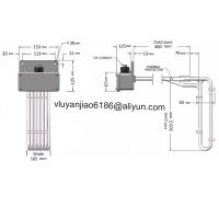 China 415V 3phase 6kw L Shaped PTFE Immersion Heater For Acid Heating And Corrosive Chemical Heating for sale