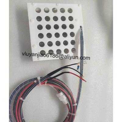 China 180x180x42 Mm 230V Single Phase 2.8kw PTFE Frame Immersion Heater With PT100 for sale