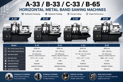China A-33 / B-33 / C-33 / B-65 Horizontal Metal Band Sawing Machine for sale