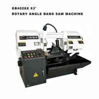China 0‑63 Degree Rotatable GB4028X63 Band Saw Cutting Aluminum Alloy for Building Material for sale