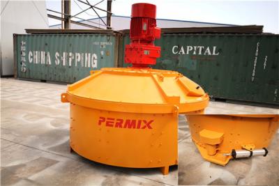 China Input Capacity 1125L Concrete Pan Mixer Fast Discharging Speed Casting Coatings for sale