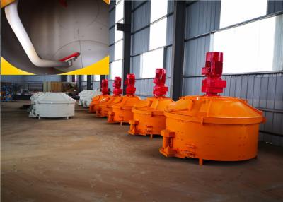China Fast Discharging Vertical Shaft Mixer , Various Block Bricks Pan Cement Mixer for sale