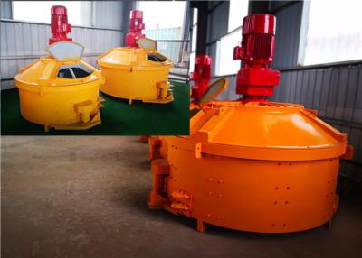 China Metro Tunnel Segments Pan Type Concrete Mixer PMC330 With Three Blades Orange for sale