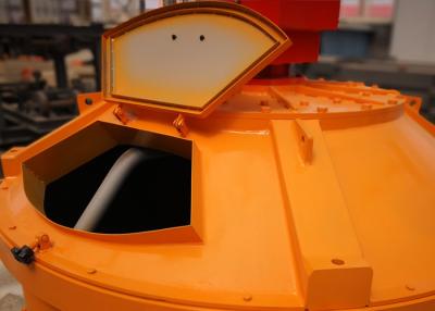 China Light Soil Cement Slurry Pan Mixer Machine , 50L Orange Red Concrete Pan Mixer for sale