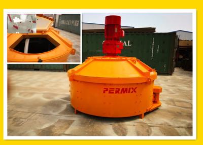 China High Homogenization Precast Concrete Mixer 1-3 Unloading Doors Orange 750L Output for sale