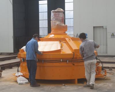 China Ceramic Vertical Shaft Concrete Mixer PMC 1125L Input Casting Coatings for sale