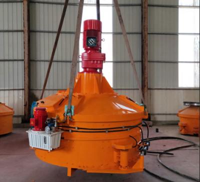 China 3 Blades Vertical Planetary Concrete Mixer / Concrete Pan Mixer No Hidden Corners for sale