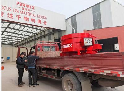 China Low Noise Refractory Castable Mixer Machine 900kgs Red Color for sale