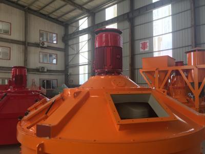 China Orange Color Planetary Concrete Mixer Concrete Mixing Equipment OEM Design for sale