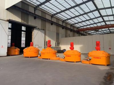 China Refractory Materials Concrete Mixing Equipment Concrete Block Mixer Simple Structure for sale