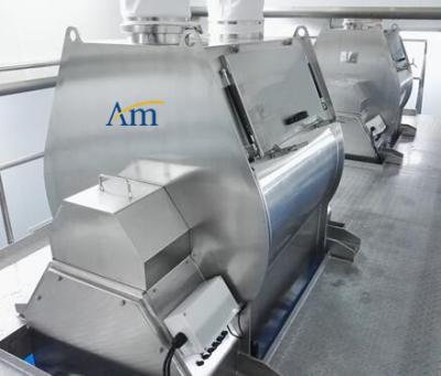 China YTGH500 Horizontal Paddle Mixer Machine , Boom Door Discharge, Blender, 500L 250KG Stirring, Liquid spray for sale