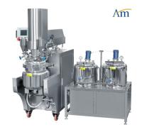 China Hydraulic Lifting Top Cover Vacuum Emulsifying Machine For Research And Development for sale