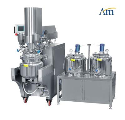 China Hydraulic Lifting Top Cover Vacuum Emulsifying Machine For Research And Development for sale