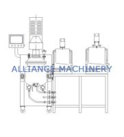 China Hydraulic Lifting Top Cover Vacuum Emulsifying Machine For Research And Development for sale