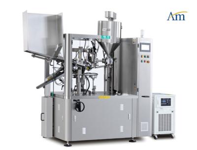 China Heavy Duty Tube Filling Sealing Machine , Cosmetic Tube Filling Machine With Stirrer for sale