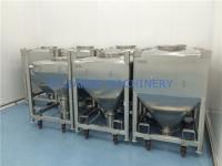 China Durable Pharmaceutical Accessories Square Shape Steel IBC Tank Large Volume for sale