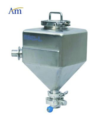 China 2-100L Volume Pharmaceutical Bins , Powder Blender Bin 60° Taper For Mass Discharge for sale
