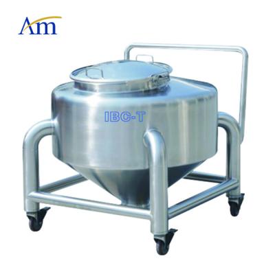 China Pharma Industry Round Stainless Steel Storage Bins , Stainless Steel IBC Containers for sale