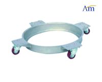 China 0.4μM Roughness Pharmaceutical Accessories Steel Drum Trolley For Transportation for sale