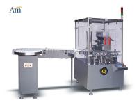 China Auto Vertical Cartoning Machine , Glass Bottle Cartoning Machine 30-120 Packs / Min for sale