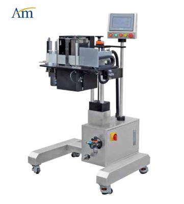 China Industrial Bottle Packaging Line Instant Print Out Small Bottle Labeler 104mm Print Width for sale