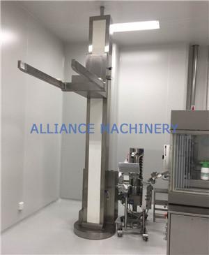 China BL Pharma Lifter Stationary Hoist Bin Lifting Equipment Discharge Column for sale