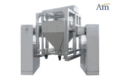 China BB1200 Solid Granules Powders IBC Bin Blender Blending, Two-pedestal, Cage, Mixing, Homogenizer for sale