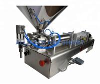 China Single Head Liquid Filling Line For Paste Honey Sauce Jam , Semi - Automatic for sale