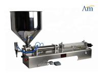 China Single Head Liquid Filling Line For Paste Honey Sauce Jam , Semi - Automatic for sale