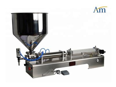 China Single Head Liquid Filling Line For Paste Honey Sauce Jam , Semi - Automatic for sale
