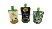 China Doypack Spout Filling Machine , Yogurt Milk Condiments Filling And Capping Machine for sale