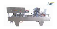 China 2/4/6/8 Heads Semi Auto Cup Filling Machine Jelly Yogurt Fruit Juice Soya Milk Packing for sale