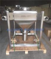 China Square Shape 200L IBC Bin Stainless Steel Pharma Bin Conical Container for sale