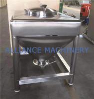 China 500L IBC Bin Antirust Pharmaceutical Accessories Powder Blending Bin Cone for sale