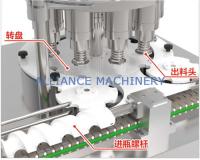China Automatic Rotary Grain Granule Filling Machine With Bottle Screw Feeder Metering Filling for sale
