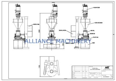 China Cone Mill Process System Pharmaceutical Milling Equipment Screw Discharging for sale
