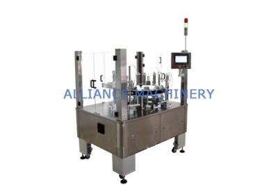 China Rotary Disc Vertical Semi - Auto Cartoning Machine For Round / Square Medicine Bottles for sale